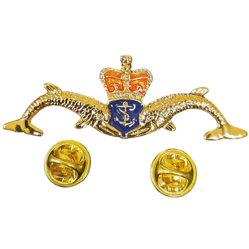 Double Dolphin Military Large Pin Badge | North West Flags