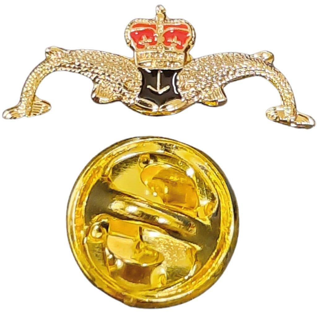 Double Dolphin Small Pin Badge | Buy Double Dolphin Small Pin Badge