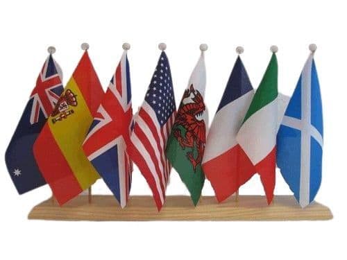 Eight Flag Wooden Table Flag | Buy Eight Flag Wooden Table Flag