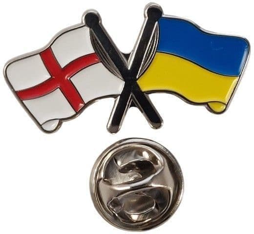 England & Ukraine Pin Badge | Buy England & Ukraine Pin Badge | NWFlags