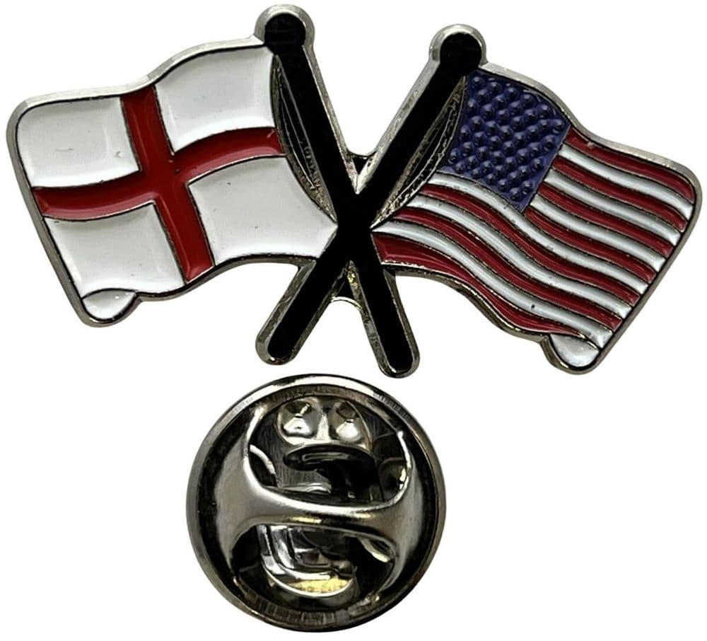 England & USA Pin Badge | Buy England & USA Pin Badge | NWFlags