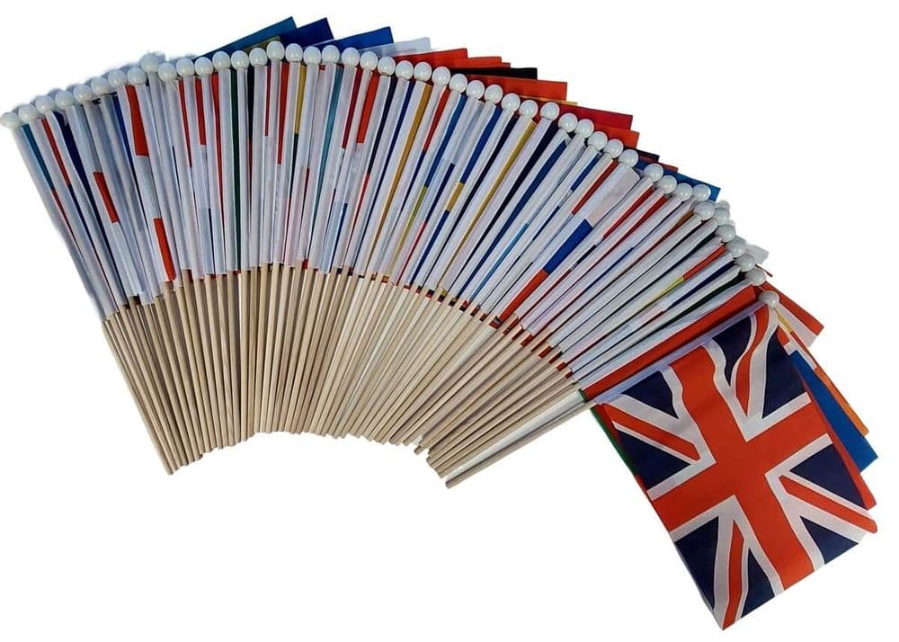 Buy European Country Hand Flag Bundle | NWFlags