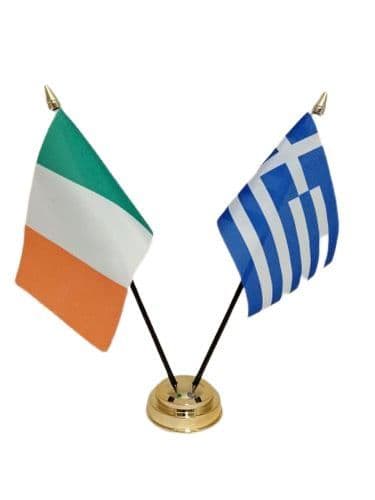 Greece & Ireland Table Flag | Buy Greece & Ireland Table Flag