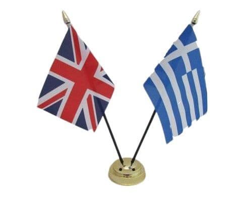 Greece & UK Table Flag | Buy Greece & UK Table Flag | NWFlags