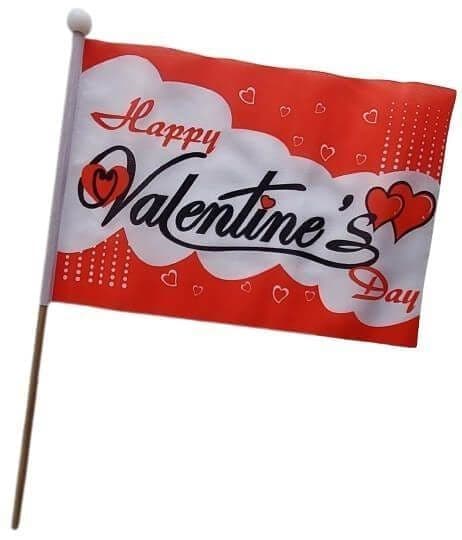 Happy Valentines Day Hand Flag | Buy Happy Valentines Day Hand Flag
