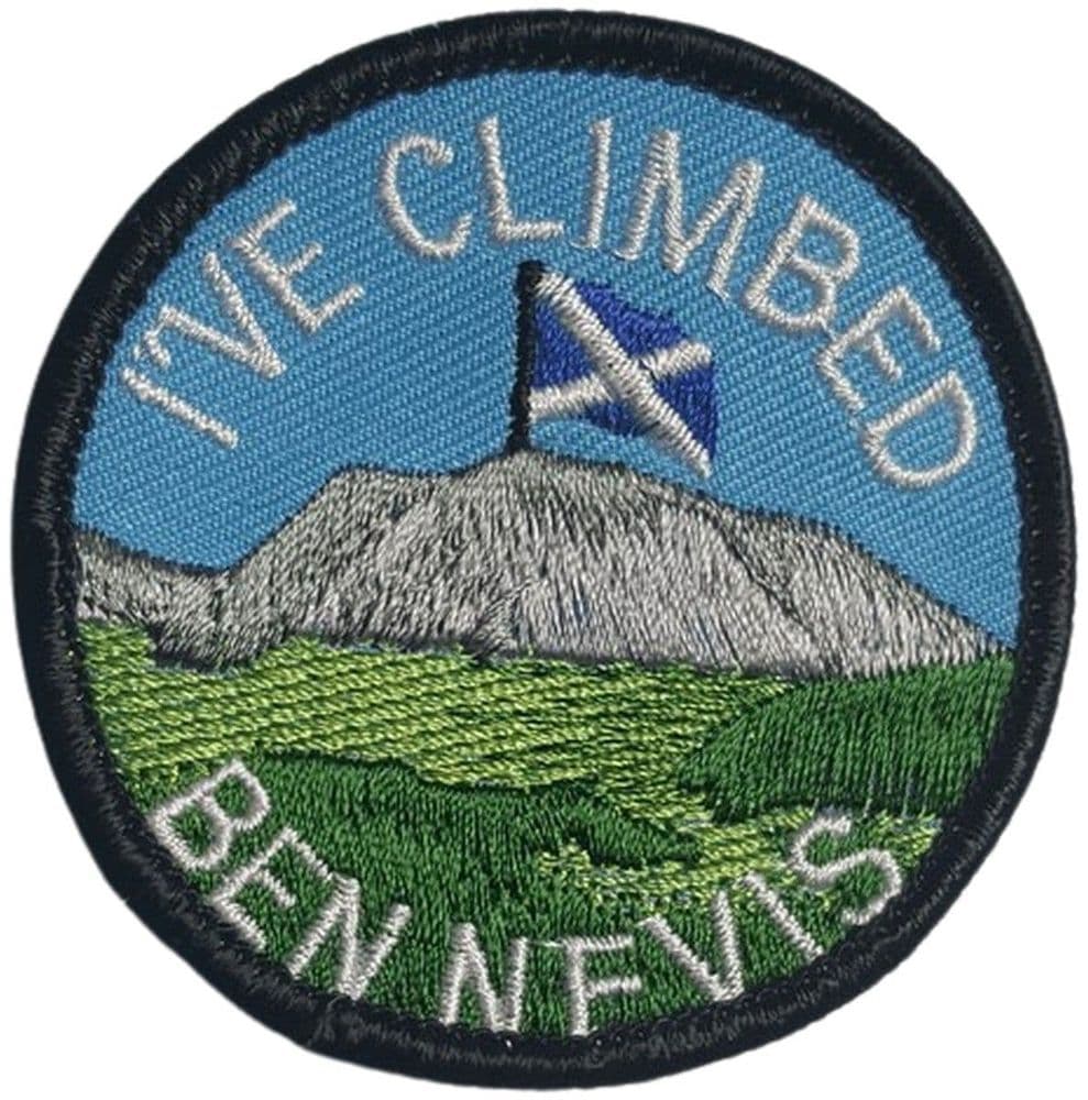 Ive Climbed Ben Nevis Round patch | Buy Ive Climbed Ben Nevis patch