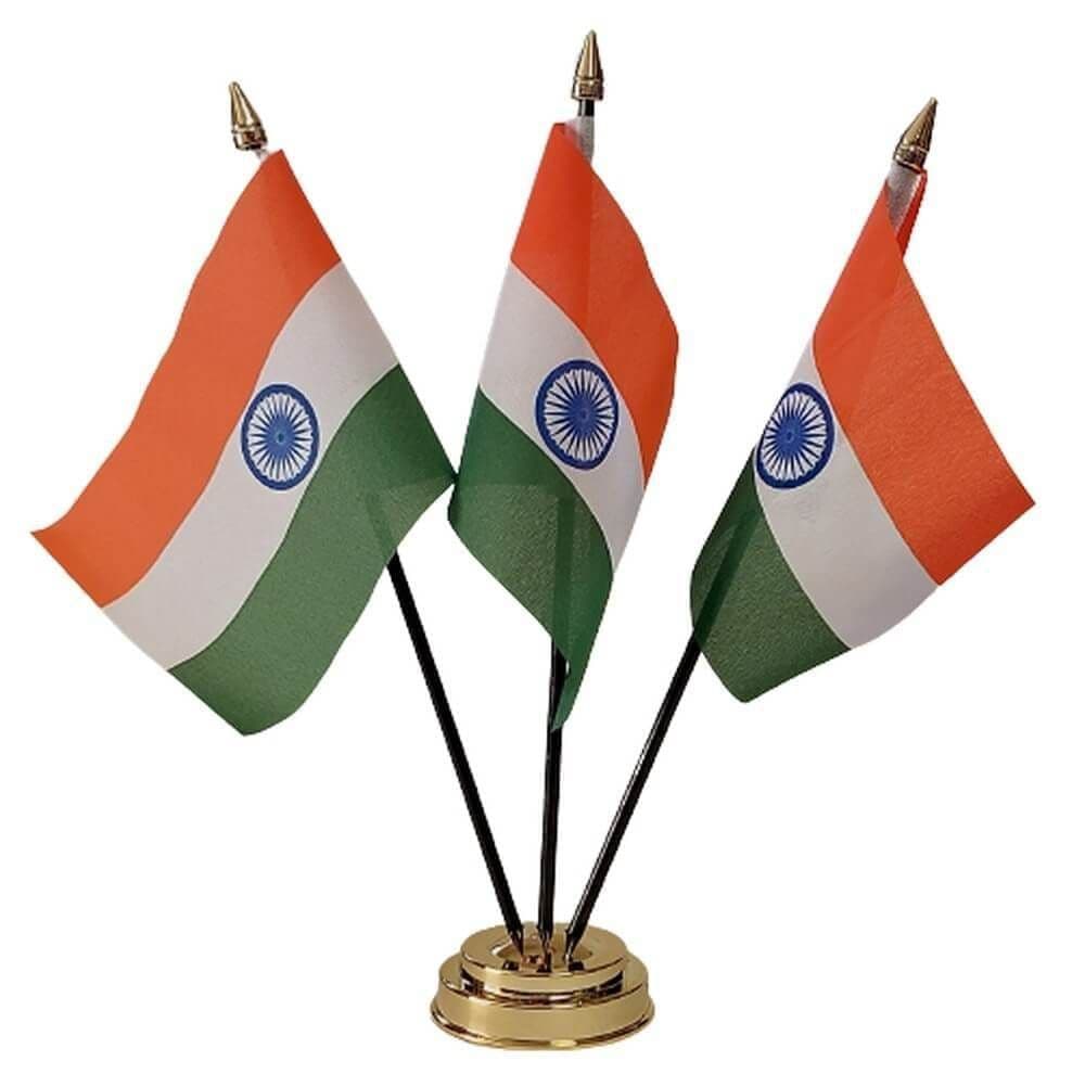 India Triple Table Flag | Buy India Triple Table Flag | North West Flags