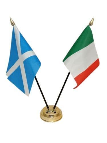 Italy & Scotland Table Flag | Buy Italy & Scotland Table Flag