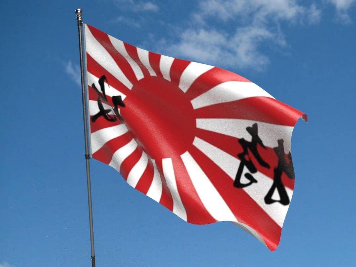 Japan Sun writing Flag | Buy Japan Sun writing Flag | NWFlags