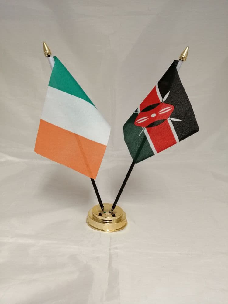 Kenya & Ireland Table Flag | Buy Kenya & Ireland Table Flag | NWFlags