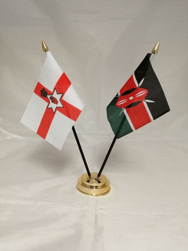 Kenya friendship Table Flag | Buy Kenya & Northern Ireland Table Flag