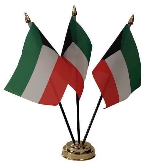 Kuwait Triple Table Flag