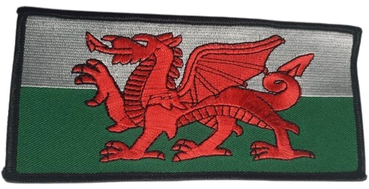Large Wales Flag patch | Buy Large Wales Flag patch | NWFlags