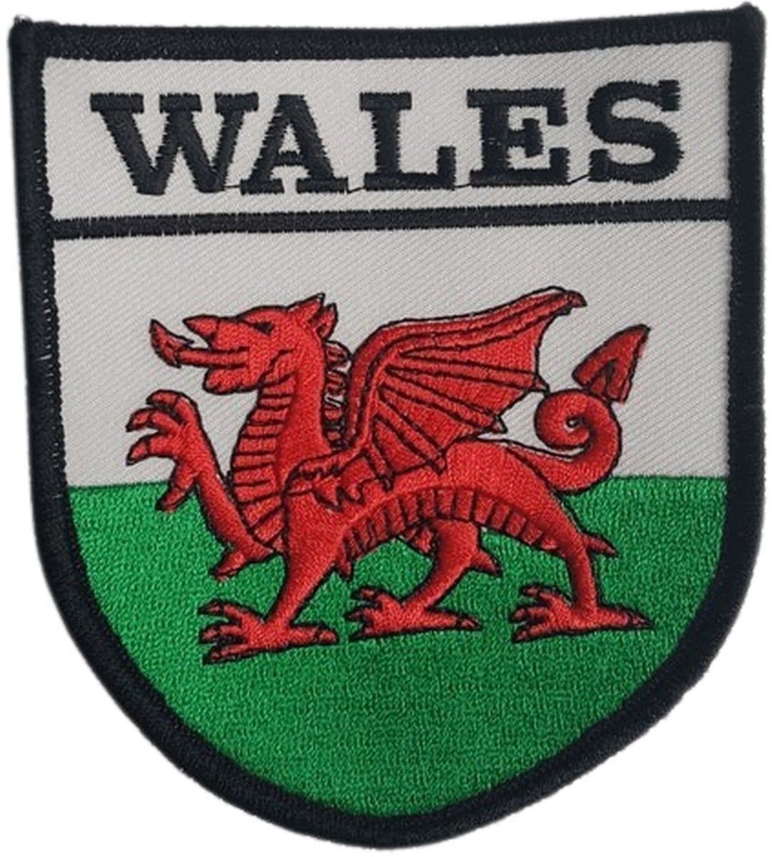 Large Welsh dragon Shield patch | Buy Large Welsh dragon Shield patch