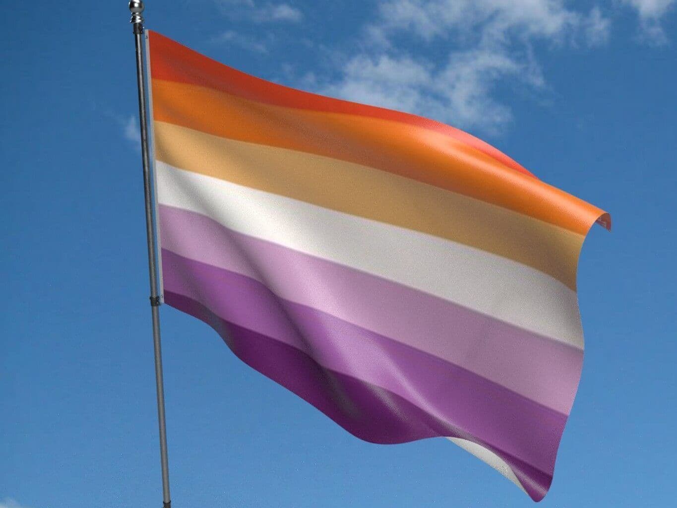 Lesbian Sunset Stripes Flag | Buy Lesbian Sunset Stripes Flag
