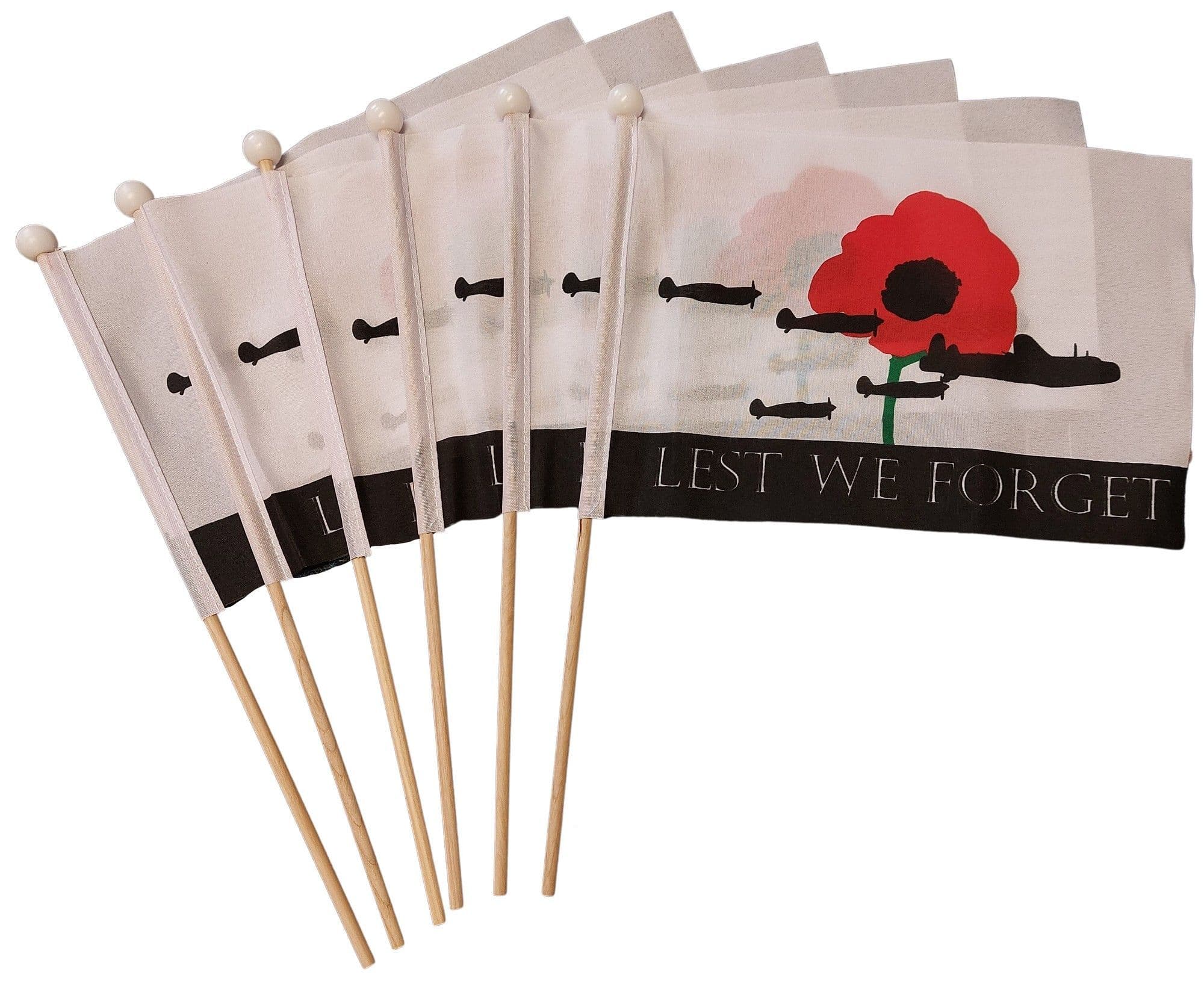 Buy Lest We Forget RAF Pack of Hand Flags | NWFlags