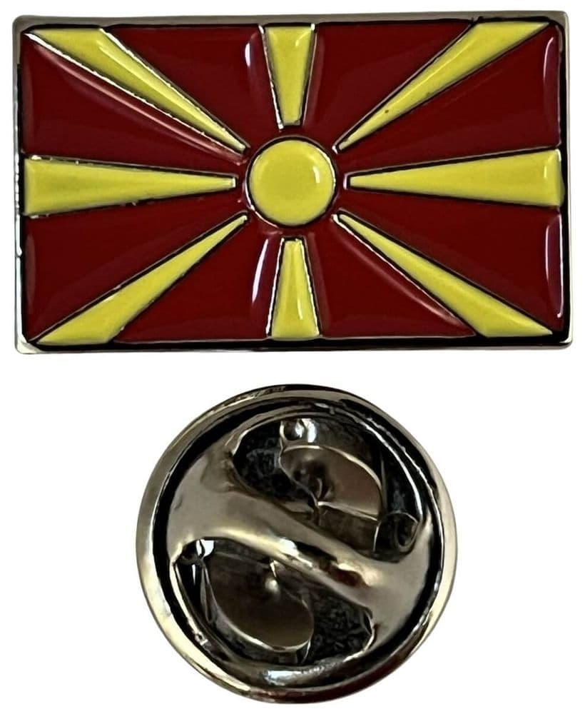 Macedonia Flag Pin Badge - NWFlags