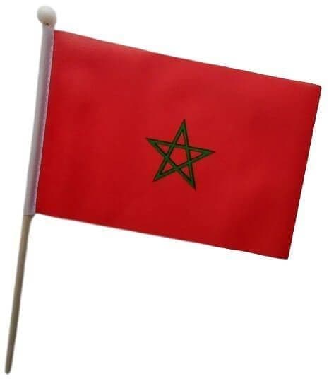 Morocco Hand Flag | Buy Morocco Hand Flag | NWFlags