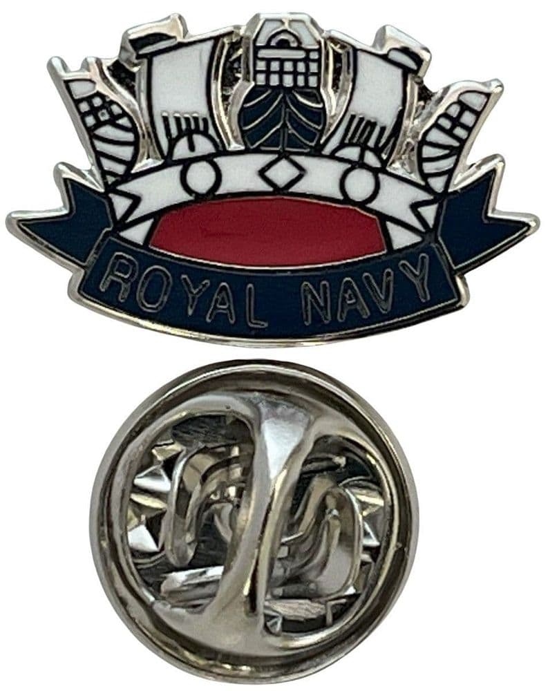 Navy Crown Large Pin Badge | Buy Navy Crown Large Pin Badge | NWFlags