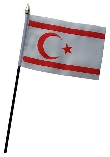 North Cyprus Table Flag - NO BASE | Buy North Cyprus Table Flag - NO ...