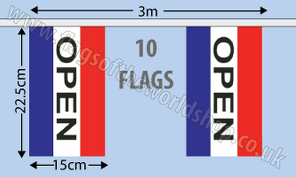 Open Small Bunting | Buy Open Small Bunting | NWFlags