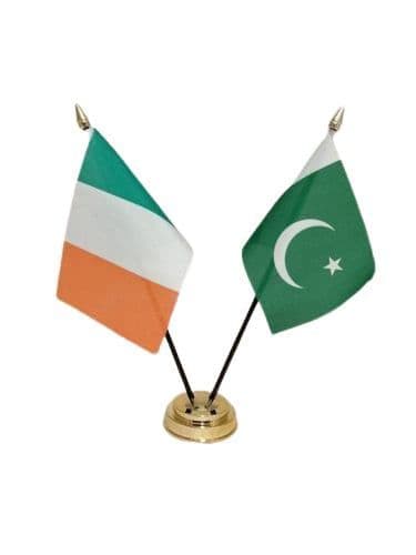 Pakistan & Ireland Table Flag | Buy Pakistan & Ireland Table Flag
