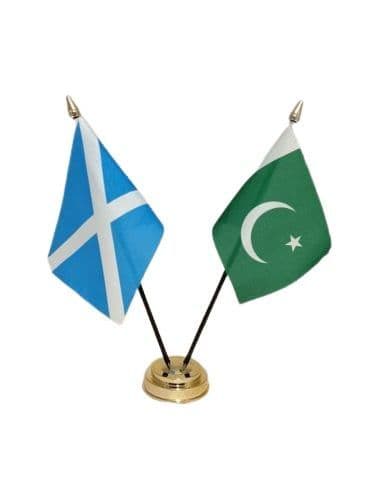 Pakistan & Scotland Table Flag | Buy Pakistan & Scotland Table Flag