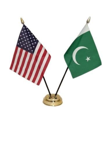 Pakistan & USA Table Flag | Buy Pakistan & USA Table Flag | NWFlags