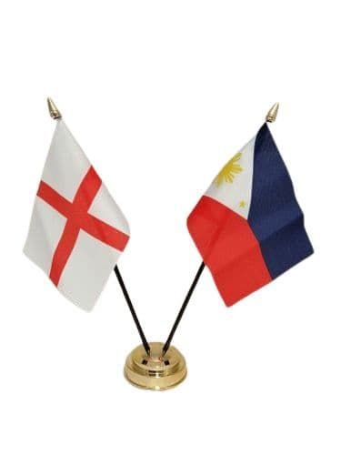 Philippines Table Flag | Buy Philippines & England Table Flag
