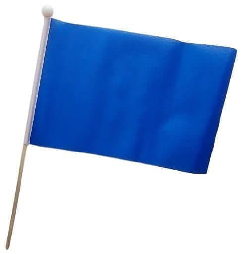Plain Blue Hand Flag | Buy Plain Blue Hand Flag | NWFlags
