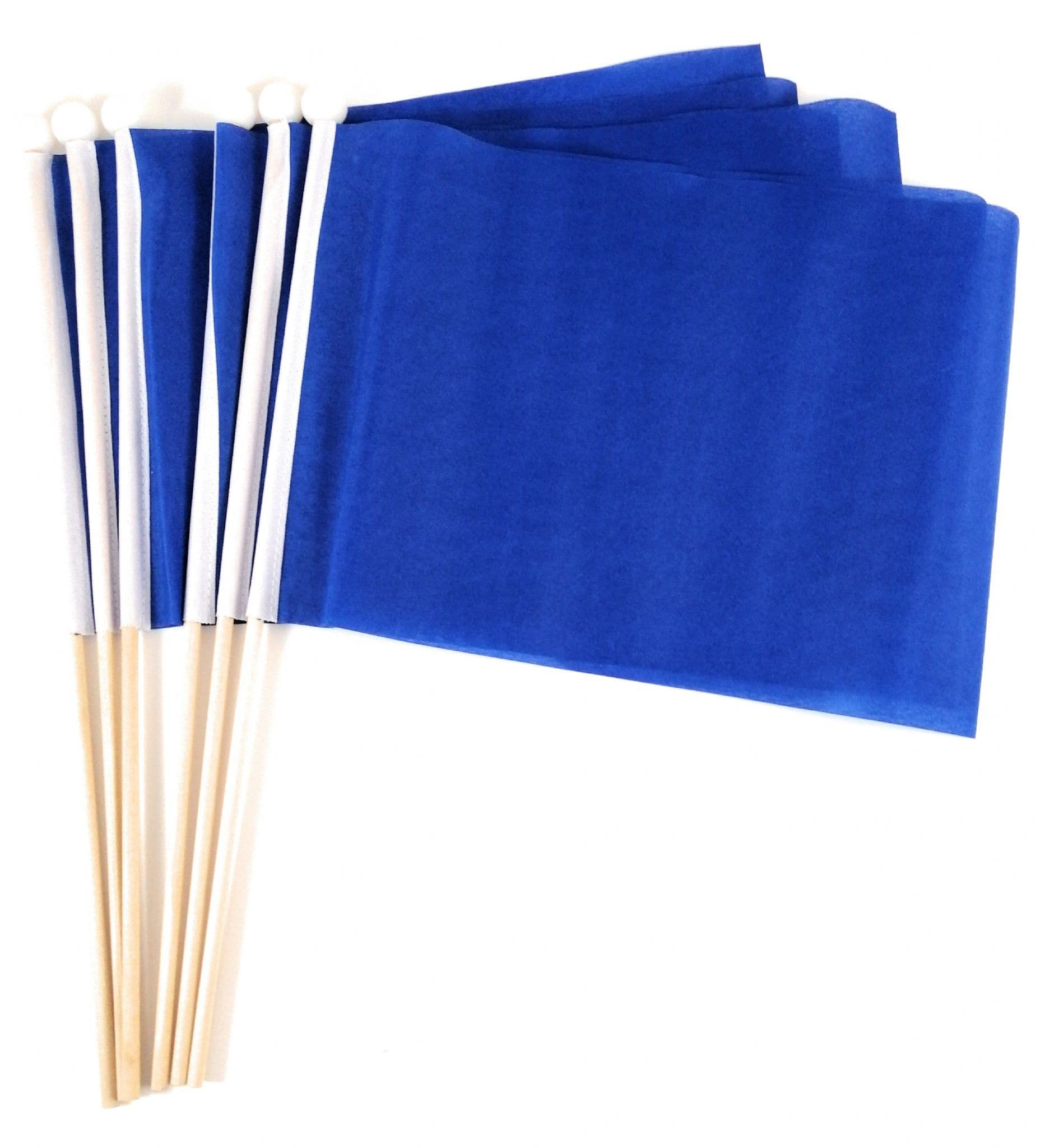 Plain Blue Pack of Hand Flags | Buy Plain Blue Pack of Hand Flags