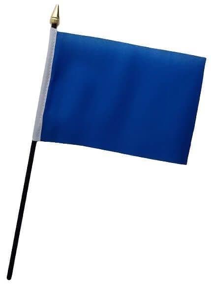 Plain Blue Table Flag - NO BASE | Buy Plain Blue Table Flag - NO BASE ...