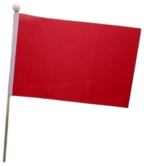 Plain Red Hand Flag | Buy Plain Red Hand Flag | NWFlags