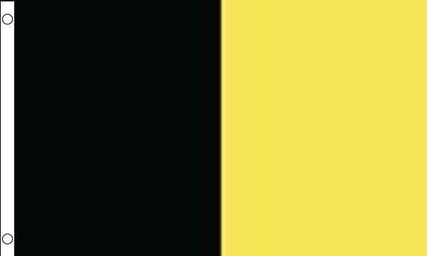 Plain Black & Amber Small Flag | Buy Plain Black & Amber Small Flag