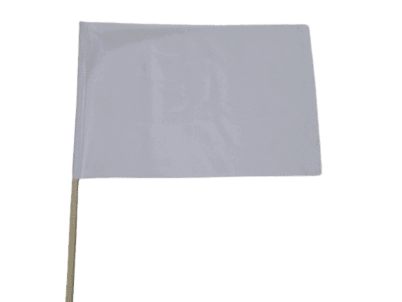 Plain White Hand Flag | Buy Plain White Hand Flag | NWFlags