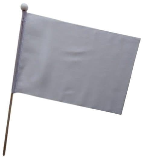 Plain White Hand Flag | Buy Plain White Hand Flag | NWFlags