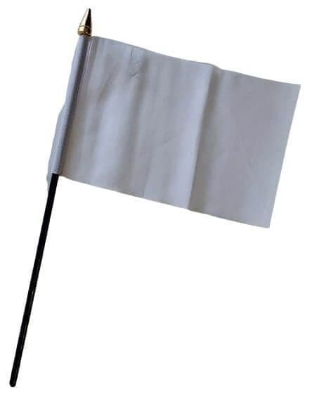 Plain White Table Flag - NO BASE | Buy Plain White Table Flag - NO BASE ...