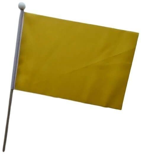 Plain Yellow Hand Flag | Buy Plain Yellow Hand Flag | NWFlags