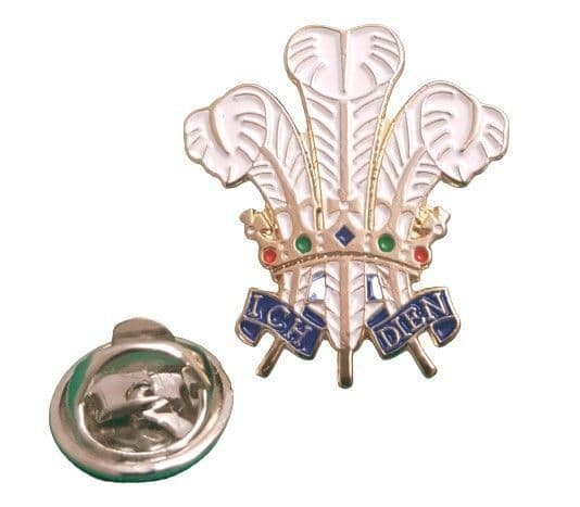 Prince Of Wales Feathers Badge | Buy Prince Of Wales Pin Badge