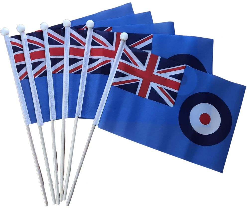 RAF Ensign Pack of Hand Flags | Buy RAF Ensign Pack of Hand Flags