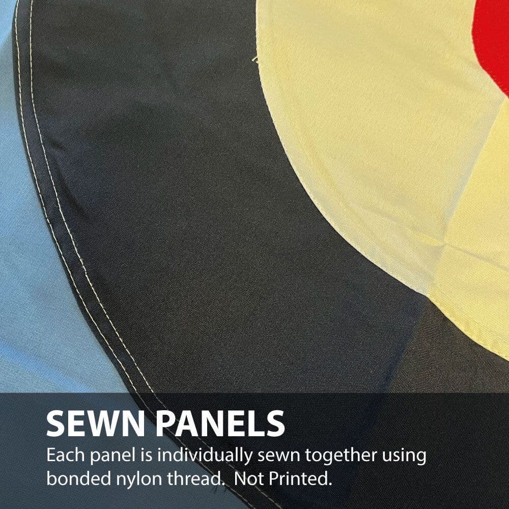 RAF Ensign Sewn Flag with Rope & Toggle - 5ft x 3ft | NWFlags