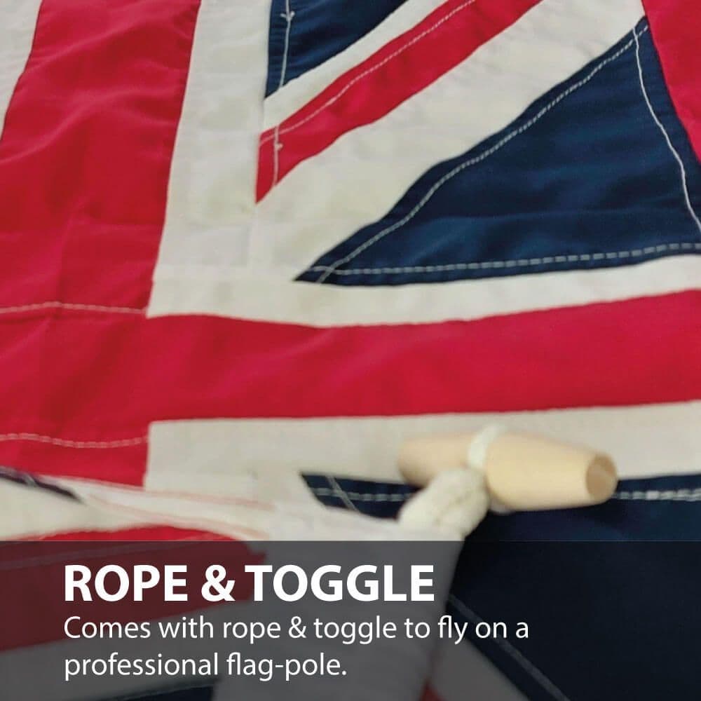 Red Ensign Sewn Flag with Rope & Toggle - 5ft x 3ft | NWFlags