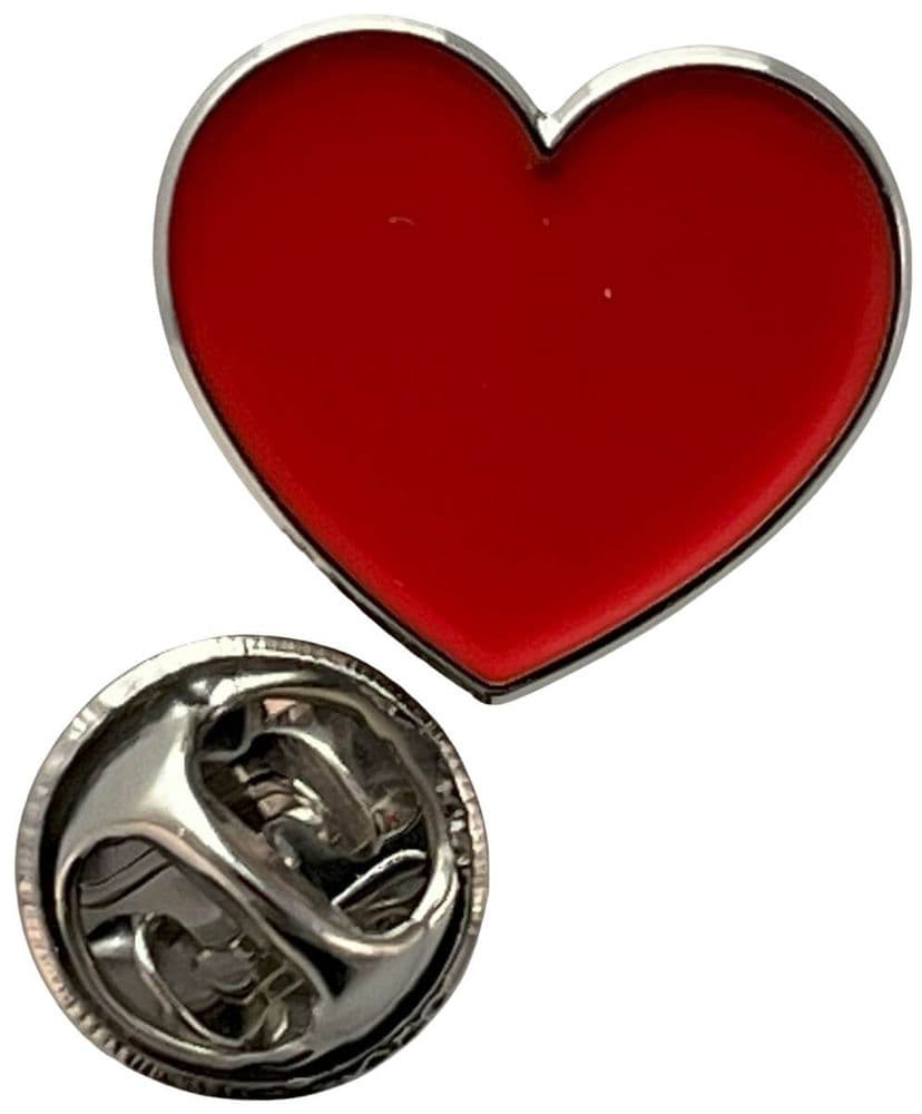 Red Heart Pin Badge | Buy Red Heart Pin Badge | NWFlags