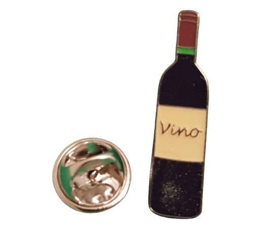 Red Wine Bottle Pin Badge | Buy Red Wine Bottle Pin Badge | NWFlags