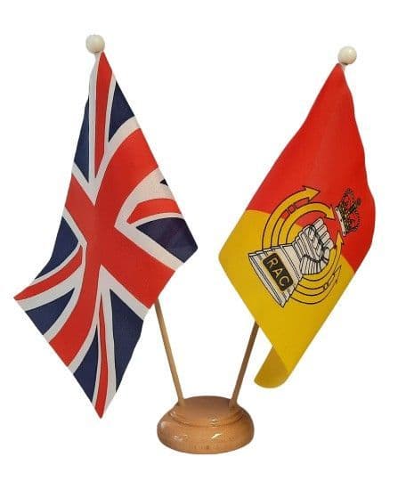 Royal Armoured Corps Friendship Wooden Table Flag | NWFlags