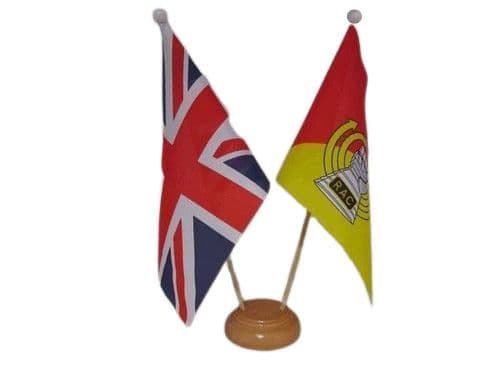 Buy Royal Armoured Corps Friendship Wooden Table Flag | NWFlags