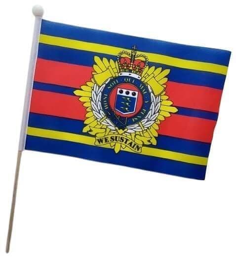 Royal Logistic Corps Hand Flag | Buy Royal Logistic Corps Hand Flag