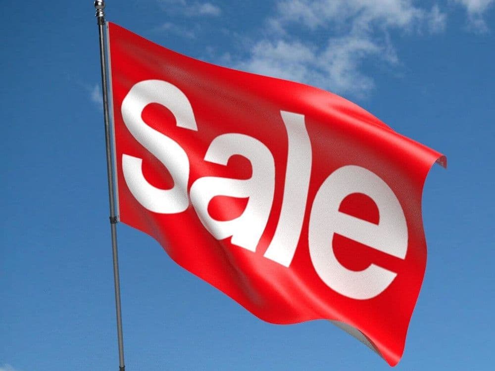 Sale Red Flag | Buy Sale Red 5ft x 3ft Flag | North West Flags