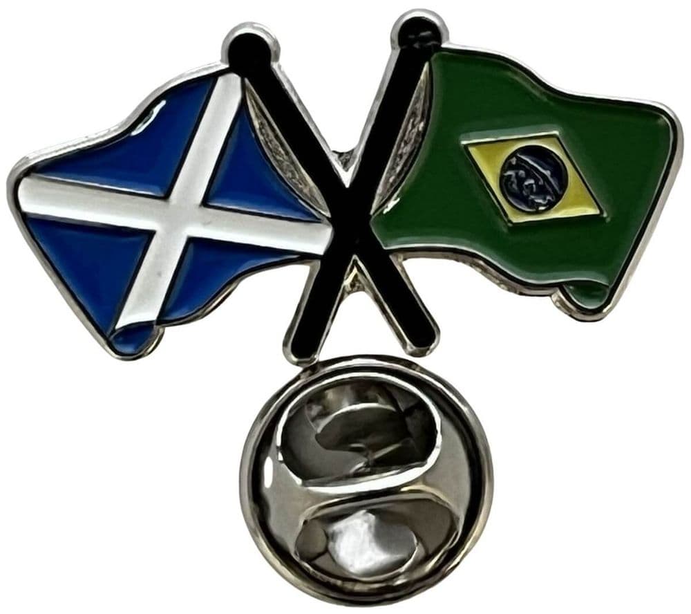 Scotland & Brazil Pin Badge | Buy Scotland & Brazil Pin Badge
