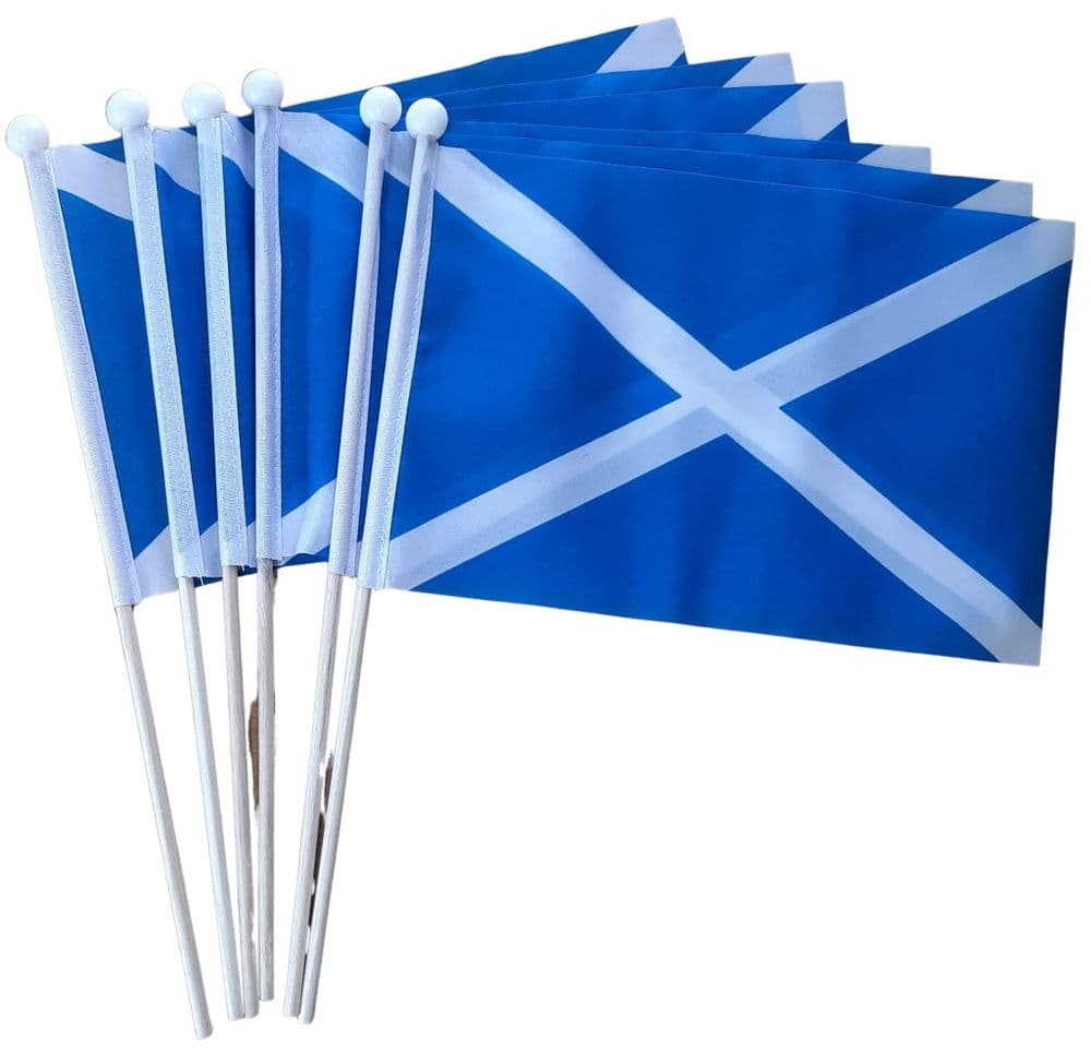Scotland Hand Flag 12 Pack | Buy Scotland Hand Flag 12 Pack | NWFlags